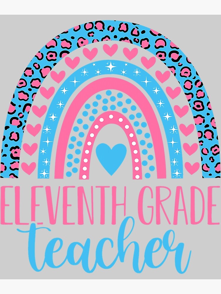 "Eleventh Grade Teacher 11th Grade Teacher Back To School" Poster for ...