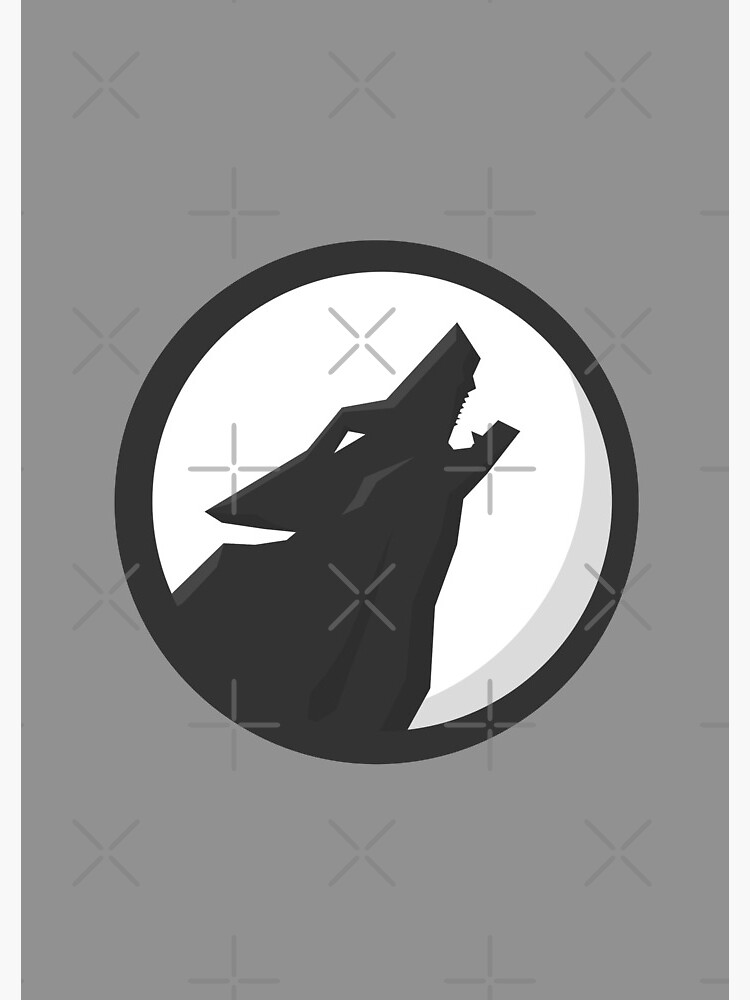 "Lone Wolf - Halo Emblem" Spiral Notebook for Sale by CSPR-DESIGN ...