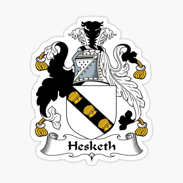 "Hesketh" Sticker for Sale by HaroldHeraldry | Redbubble