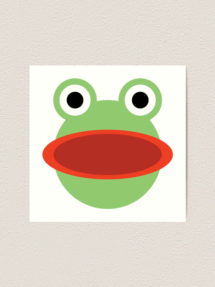 "Cute Surprised frog face" Art Print for Sale by Superhomies | Redbubble