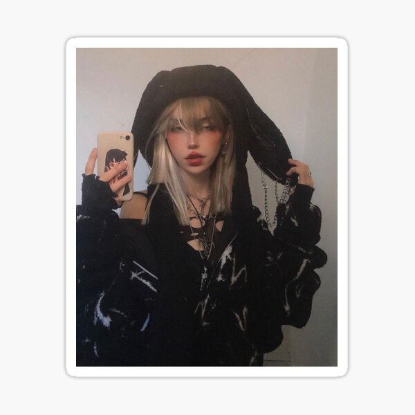 "emo scene cutie" Sticker for Sale by emoartwork | Redbubble