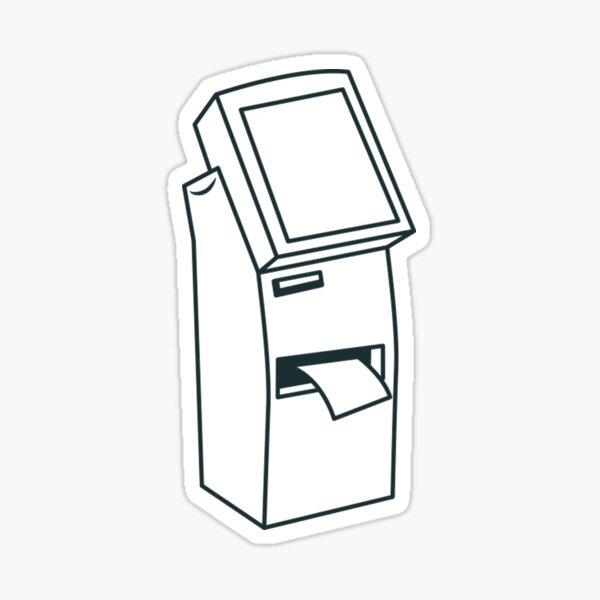 "Movie or cinema Airport ticket machine" Sticker for Sale by ...