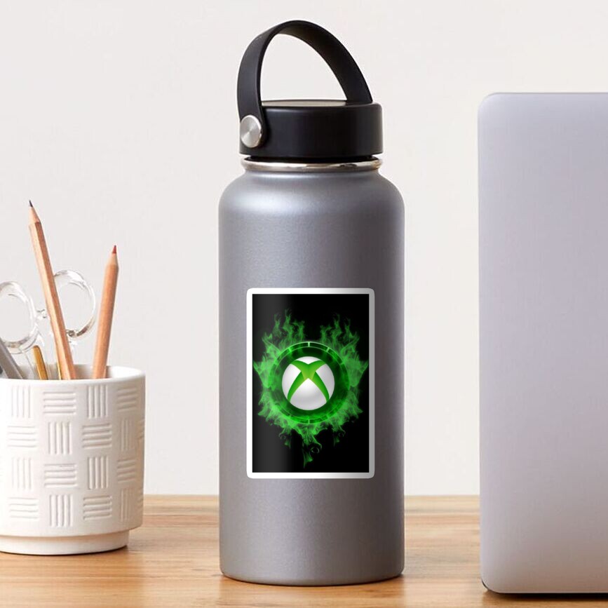 "neon green xbox logo gamer art" Sticker for Sale by 1st-P-Player ...