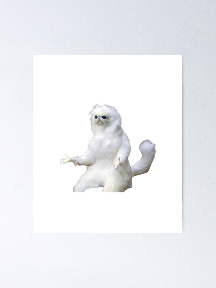 "white monkey meme funny monkey meme lovers" Poster for Sale by CUDEX | Redbubble