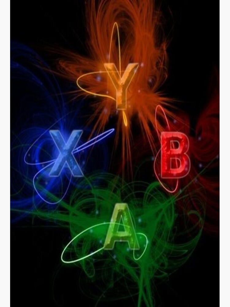 "xbox controller letters neon colors" Sticker for Sale by 1st-P-Player ...