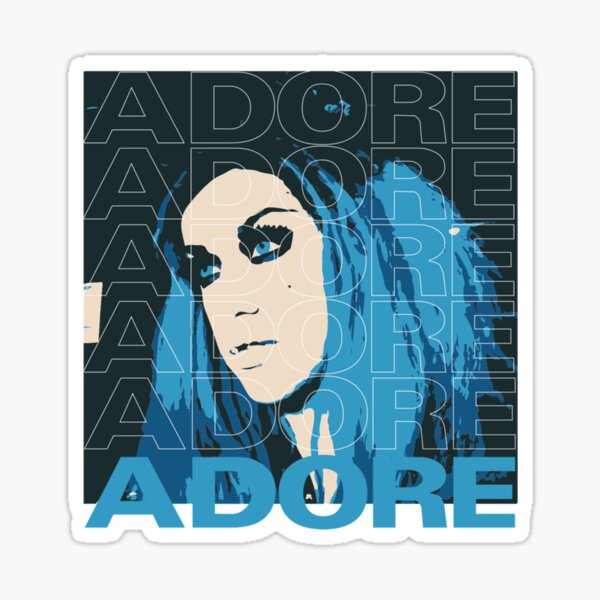 "Adore Delano blue " Sticker for Sale by PopphiSama | Redbubble