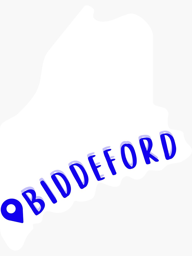 "biddeford maine UNE university of New England " Sticker for Sale by ...