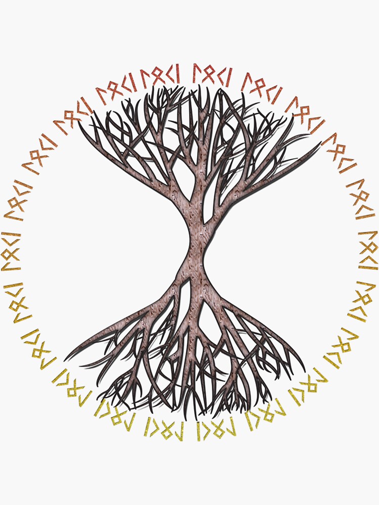 "Loki Tree of life " Sticker for Sale by lazagaozr | Redbubble