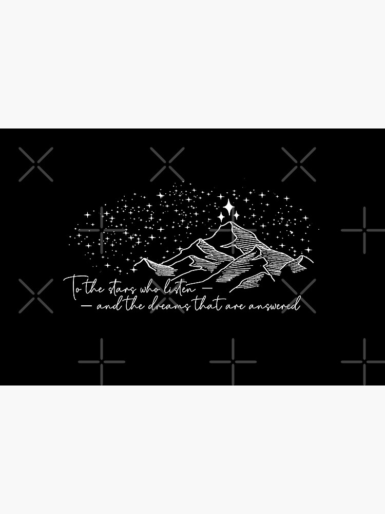 "ACOTAR to the stars quote white" Poster for Sale by baranskini | Redbubble