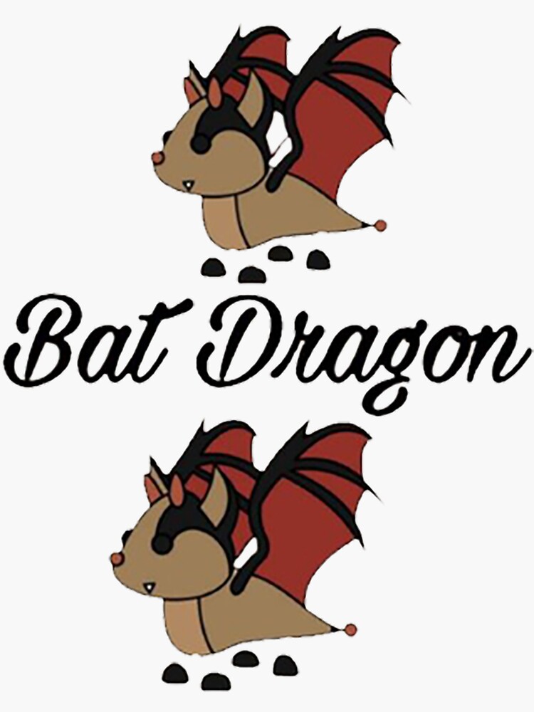 "adopt me bat dragon " Sticker for Sale by SofiaPeter | Redbubble