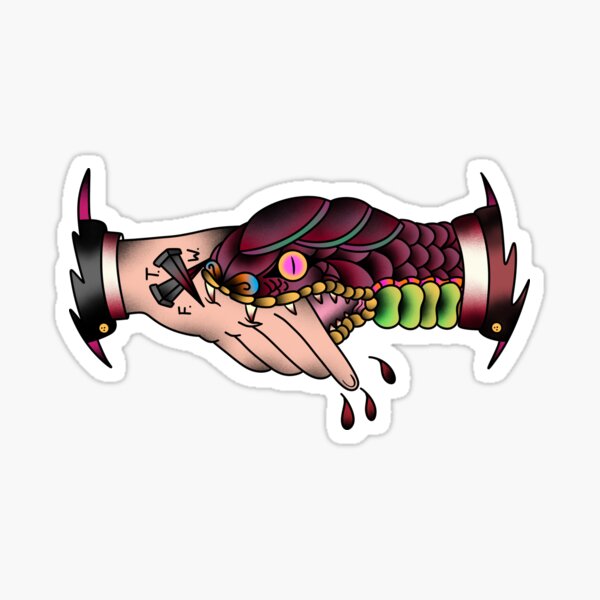 "Trust No One - Snake Bite" Sticker for Sale by brianhodgepodge | Redbubble
