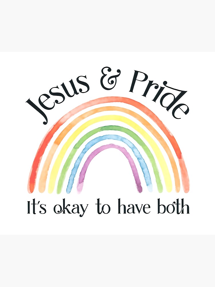 "LGBT jesus Pride" Poster for Sale by riamit | Redbubble