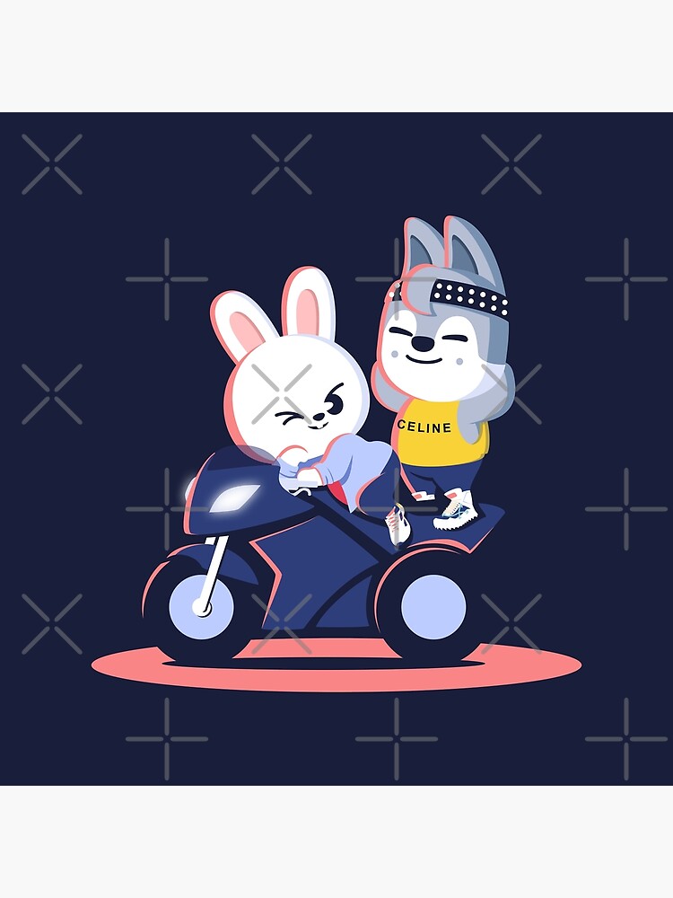 "Stray Kids Bang Chan Wolf Chan Lee Know Leebit Drive" Poster for Sale ...