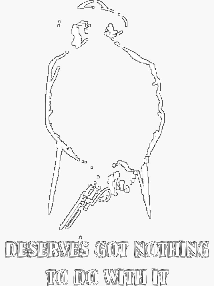 "The Unforgiven" Sticker for Sale by maserjwmc | Redbubble