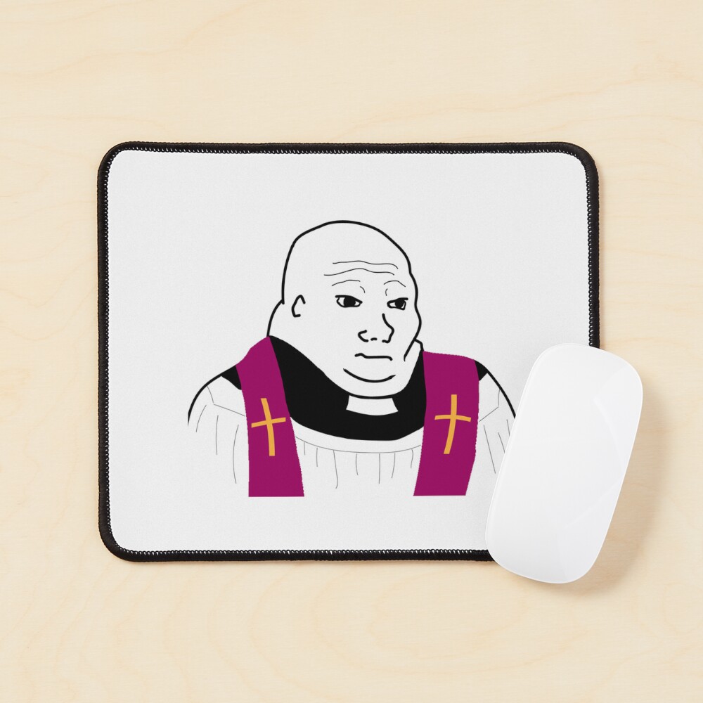 "Priest Wojak" Sticker for Sale by Verbital | Redbubble