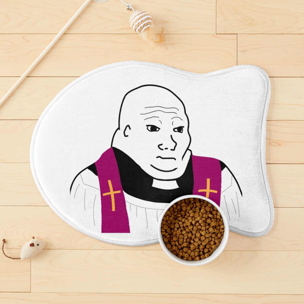 "Priest Wojak" Sticker for Sale by Verbital | Redbubble
