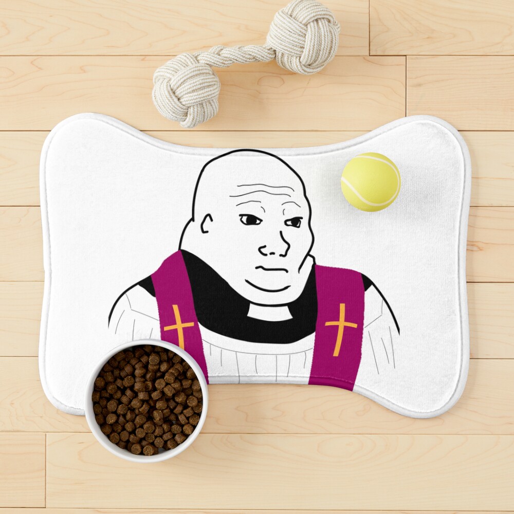 "Priest Wojak" Sticker for Sale by Verbital | Redbubble