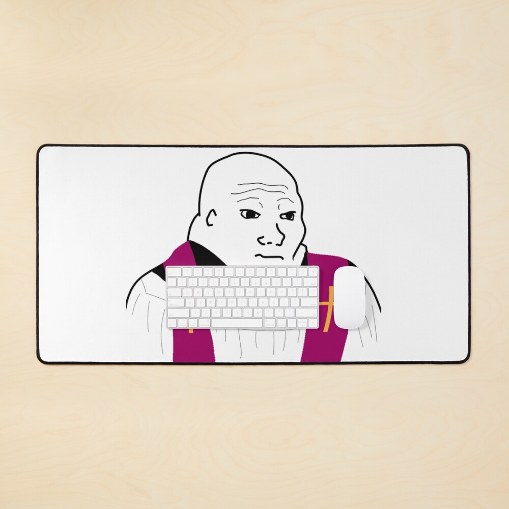 "Priest Wojak" Sticker for Sale by Verbital | Redbubble