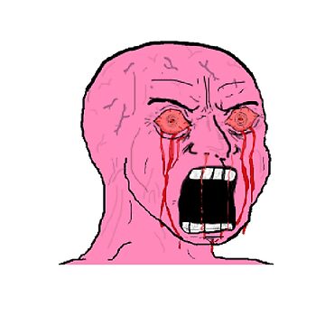 "Raging Wojak" Poster for Sale by Verbital | Redbubble