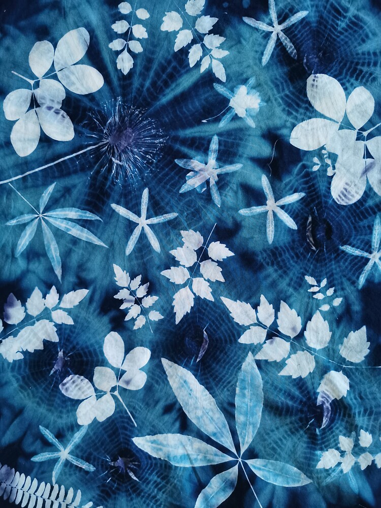"Botanical Cyanotype on Fabric #001" Sticker for Sale by jak6036 ...
