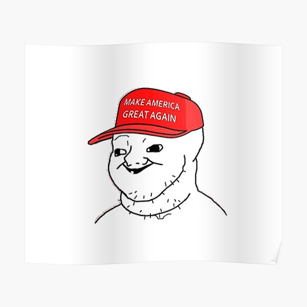 "MAGA Brainlet" Poster for Sale by Verbital | Redbubble