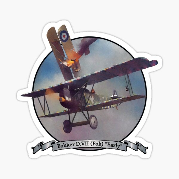 "Fokker D7" Sticker for Sale by MichaelEpp | Redbubble