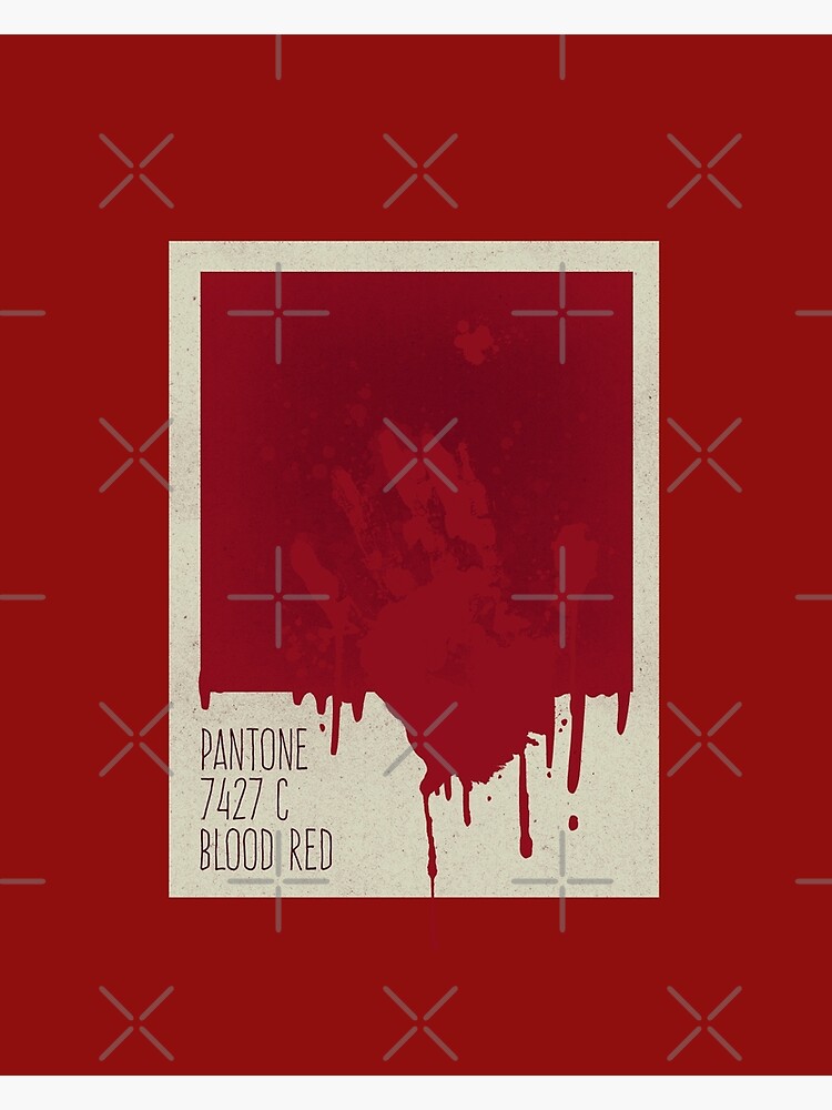 "Pantone Blood Red" Poster for Sale by jess1586 | Redbubble