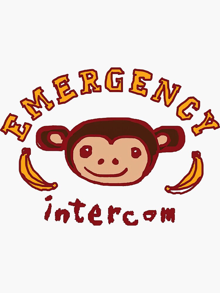 "Emergency Intercom Merch" Sticker for Sale by GregorHamann | Redbubble
