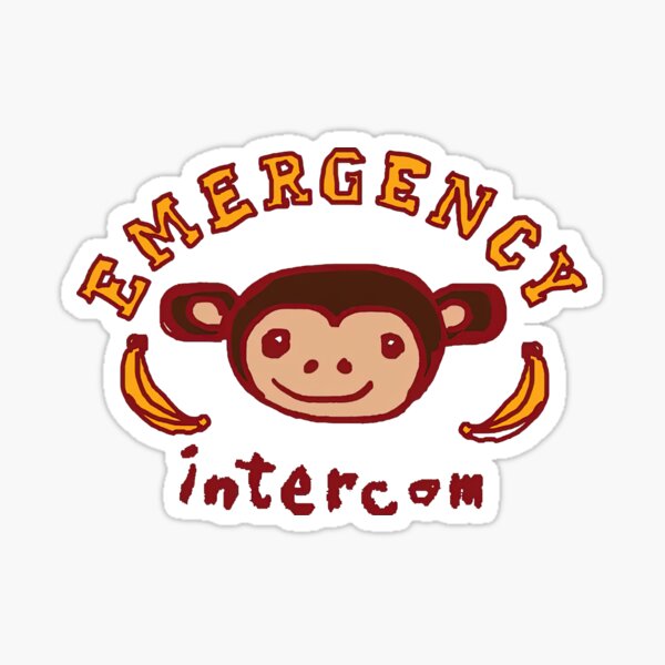 "Emergency Intercom Merch" Sticker for Sale by GregorHamann | Redbubble