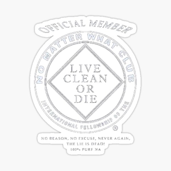 "Narcotics Anonymous Official Member No Matter What Club Na" Sticker ...