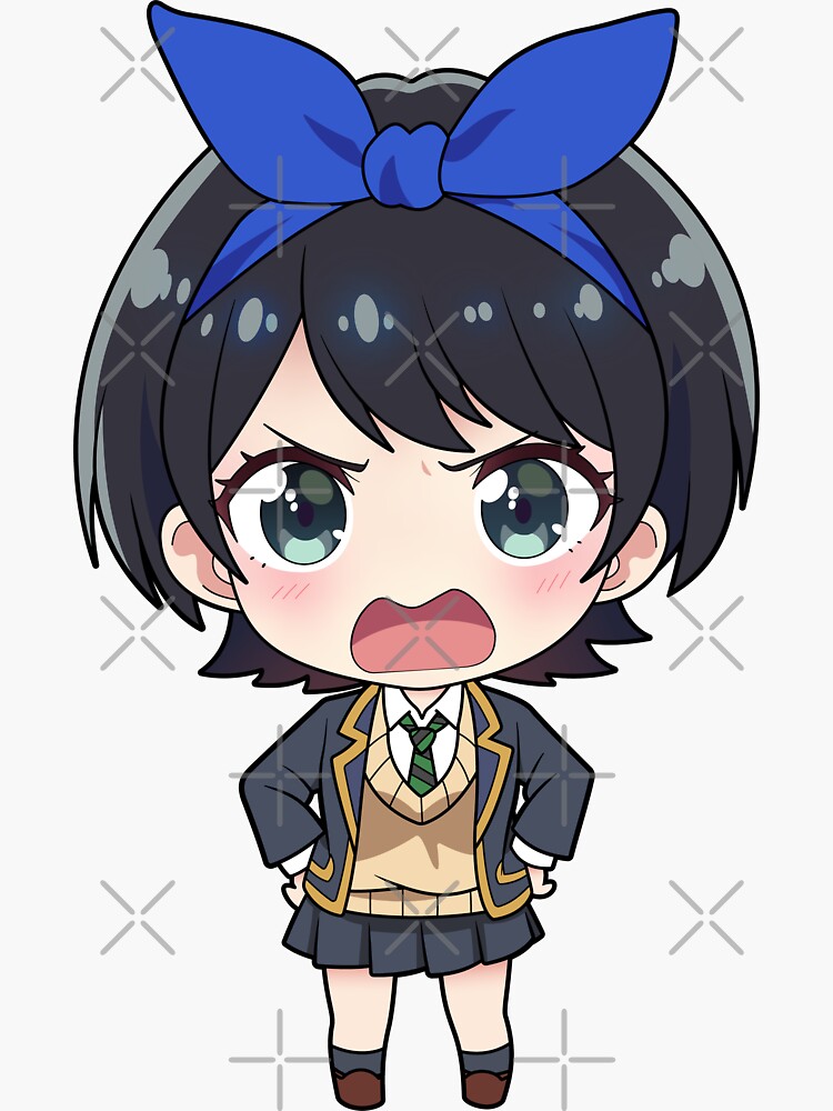 "Mieten Sie eine Freundin Ruka Sarashina Chibi" Sticker von ChibiCheems ...