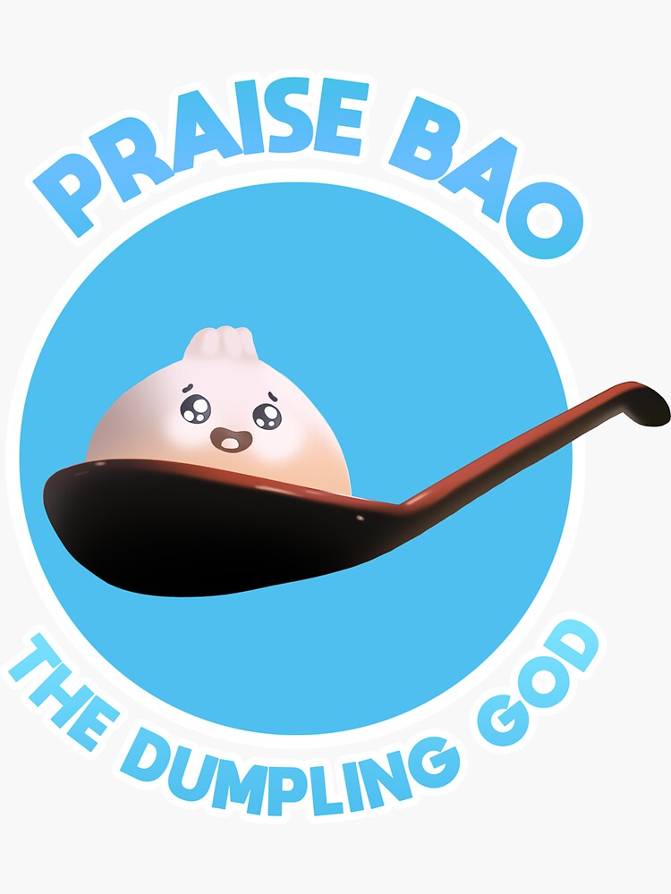 "Praise Bao - The Dumpling God Thor Love and Thunder" Sticker for Sale ...