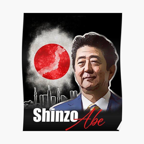 "Shinzo Abe tribute" Poster for Sale by mwebba2005 | Redbubble