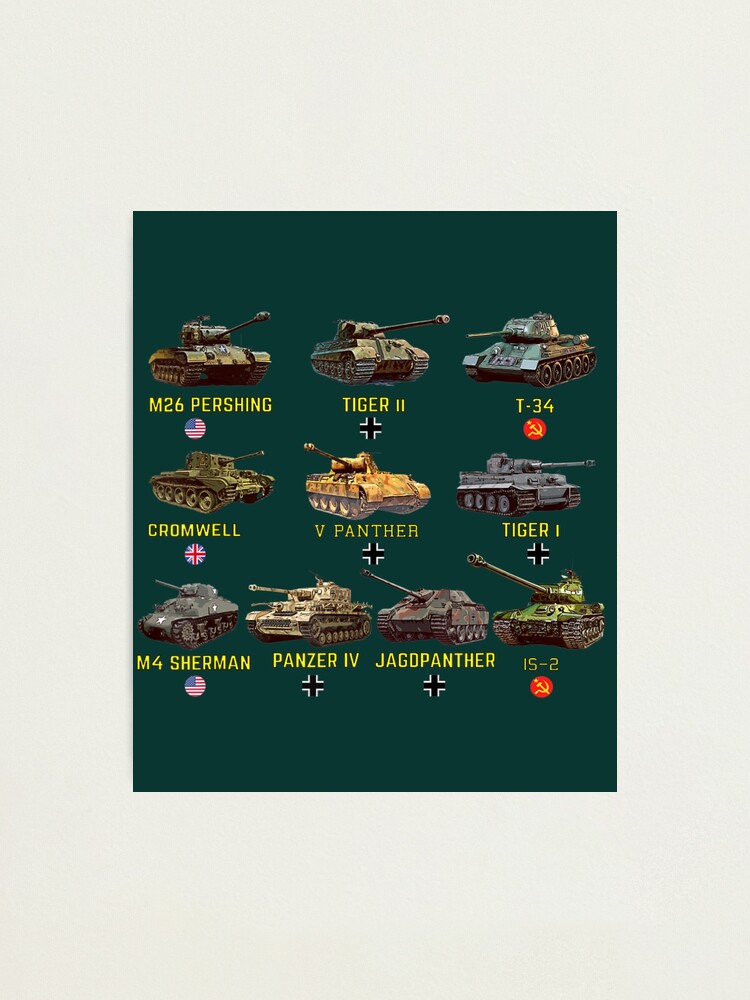 "Top Ten Best Ww2 Tanks M4 Sherman Panzer Iv Tiger Ii T-34 ...