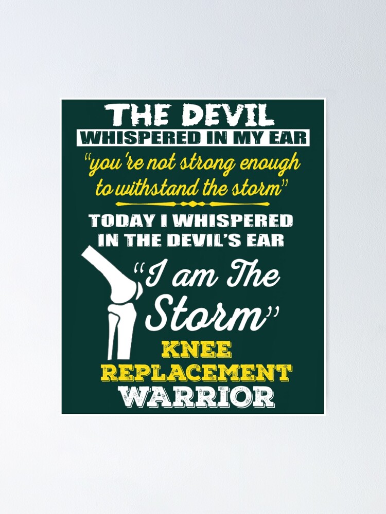 "Total Knee Replacement Recovery Kit New Joint Surgery" Poster for Sale ...