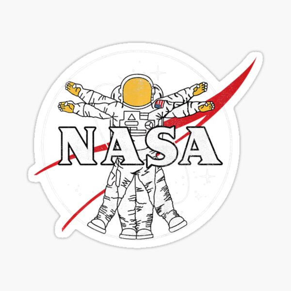 "Nasa Vitruvian Astronaut Chevron" Sticker for Sale by papabobo | Redbubble