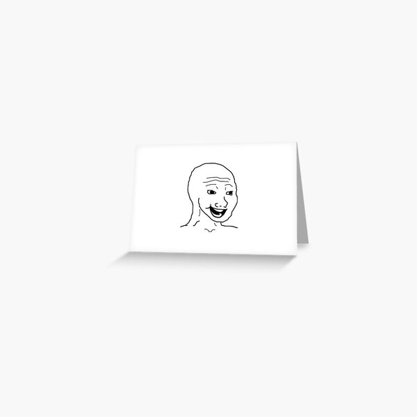 "Happy Wojak" Greeting Card for Sale by Verbital | Redbubble