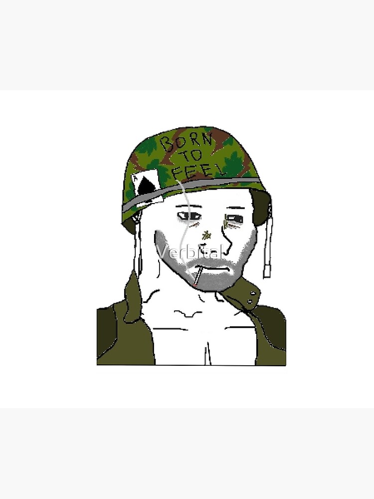 "Born to Feel Wojak" Poster for Sale by Verbital | Redbubble