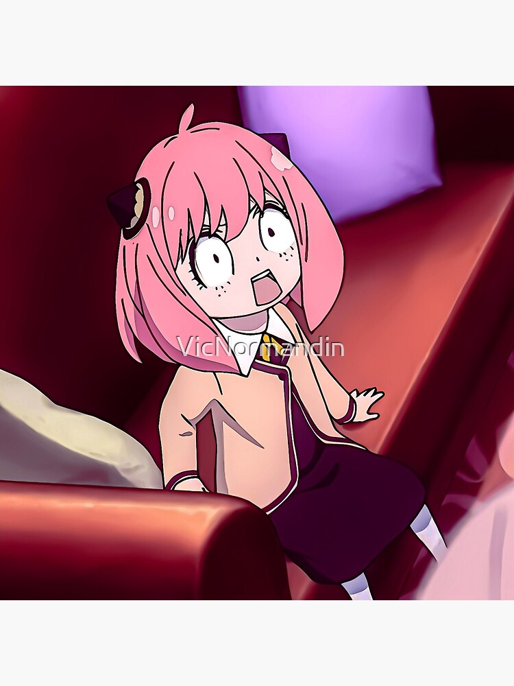 "Anya Forger Shock Funny Meme" Photographic Print for Sale by ...