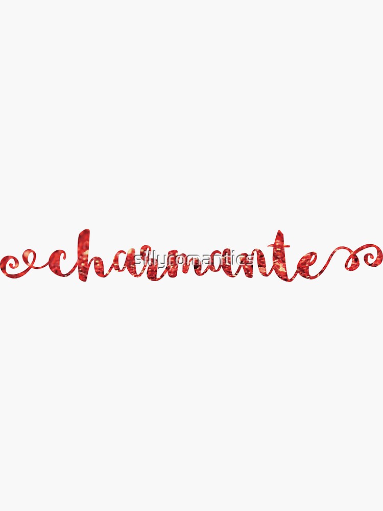 "charmante " Sticker by sillyromantics | Redbubble