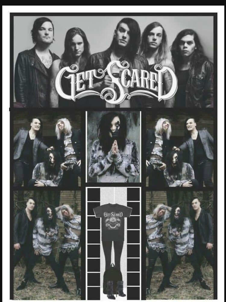 "Get scared band" T-shirt for Sale by collinsdrawings | Redbubble | get ...