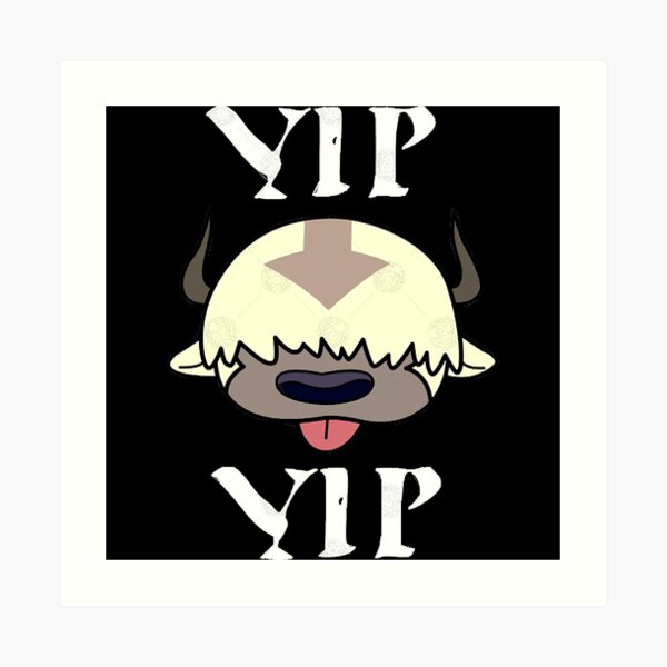 "Yip Yip Appa Avatar The Last Airbender" Art Print for Sale by ...
