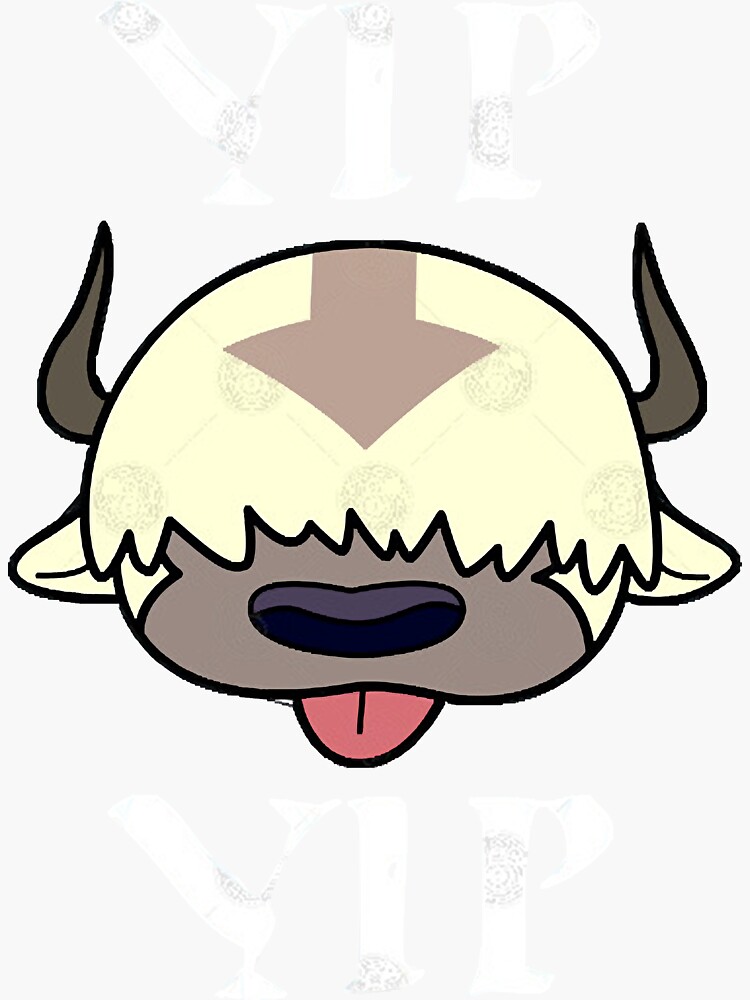 "Yip Yip Appa Avatar The Last Airbender" Sticker for Sale by RedenoL902 ...