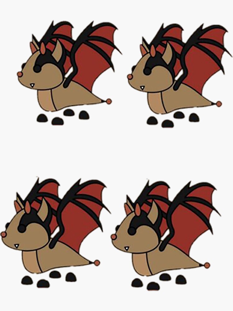 "Adopt Me Bat Dragon 4" Sticker for Sale by EvaAhmed | Redbubble