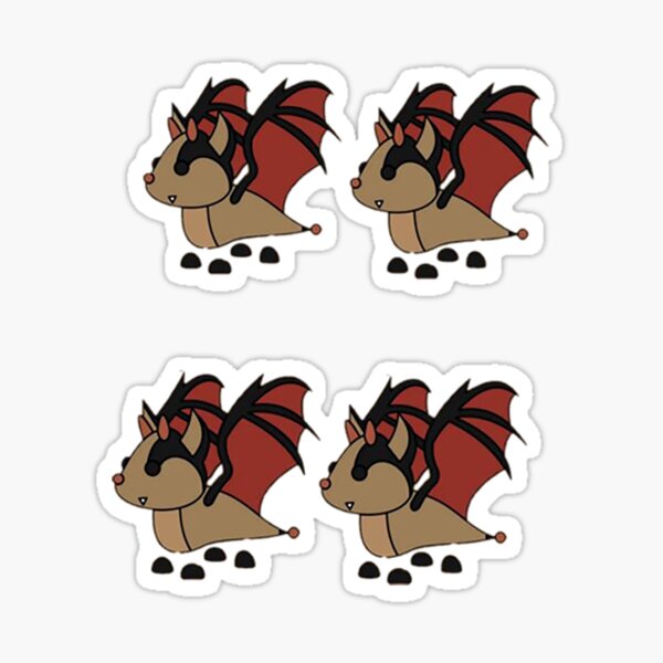 "Adopt Me Bat Dragon 4" Sticker for Sale by EvaAhmed | Redbubble