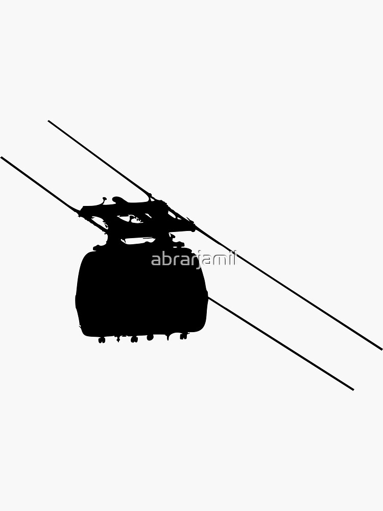 "Ski Lift" Sticker for Sale by abrarjamil | Redbubble