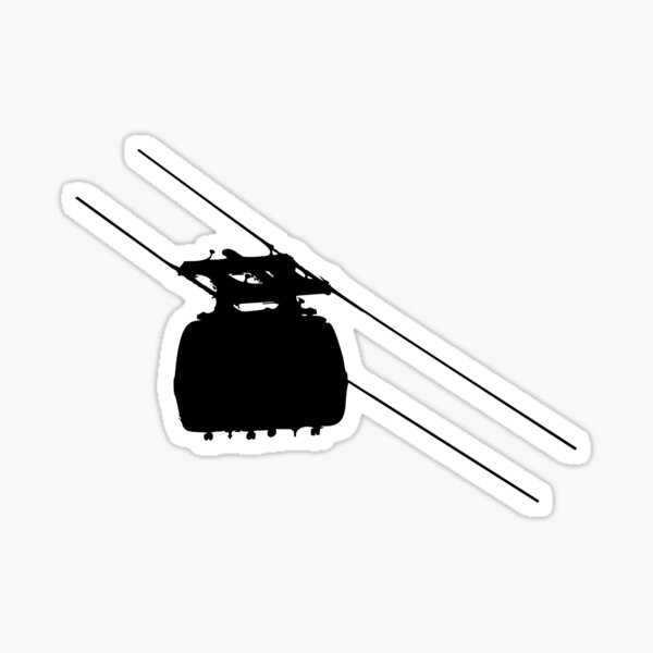 Ski Lift Sticker For Sale By Abrarjamil Redbubble