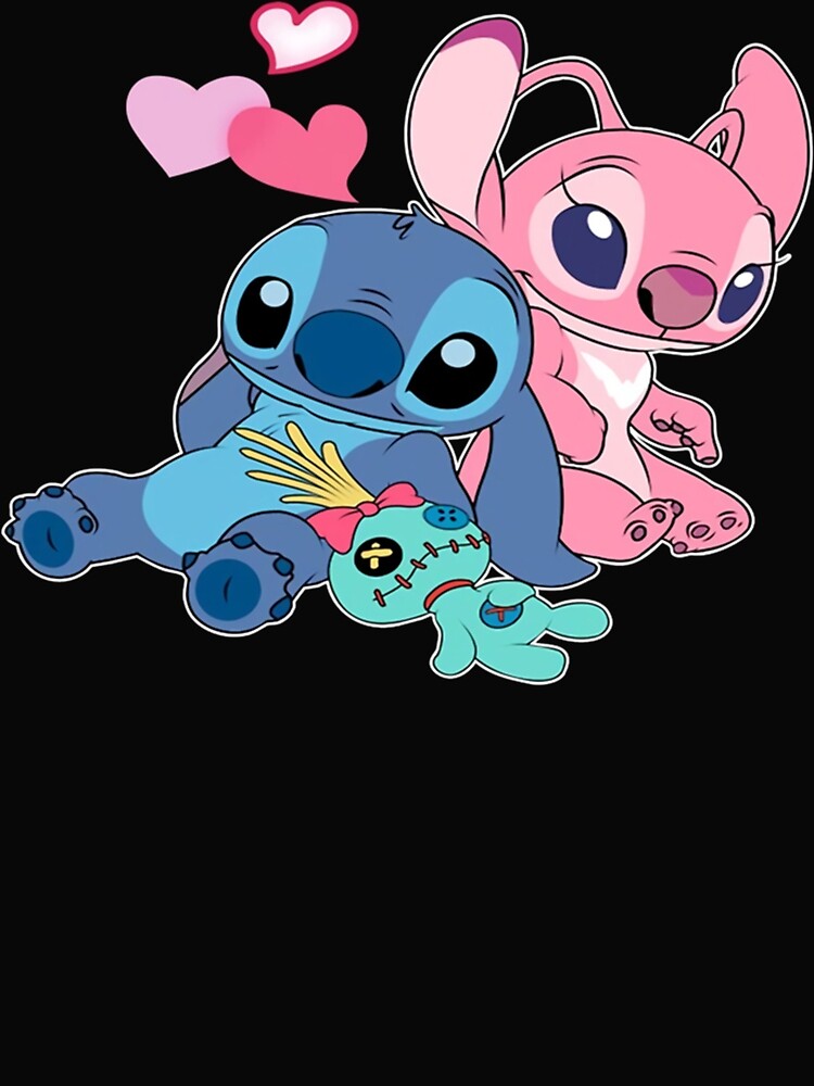 "Lilo and Stitch heart couple" Art Print for Sale by kloseeqcurr ...
