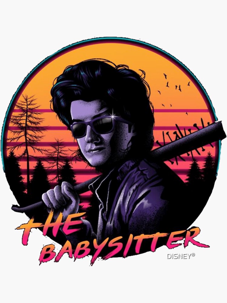 Pegatina «Retrato de Steve, la niñera de Stranger Things de Netflix» de ...