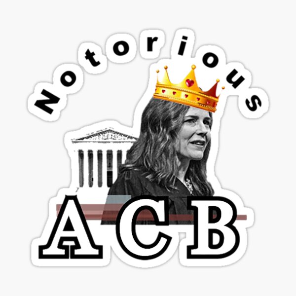 "NOTORIOUS ACB" Sticker for Sale by BrandonFrost3 | Redbubble